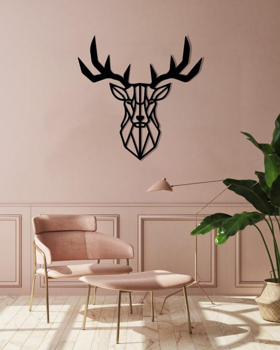 Deer Head Wall Art File for Laser Cut. DXF File,cut File,cnc File ...