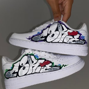 Graffiti Sneakers Nike Air Force One , AF1 NIKE - Etsy