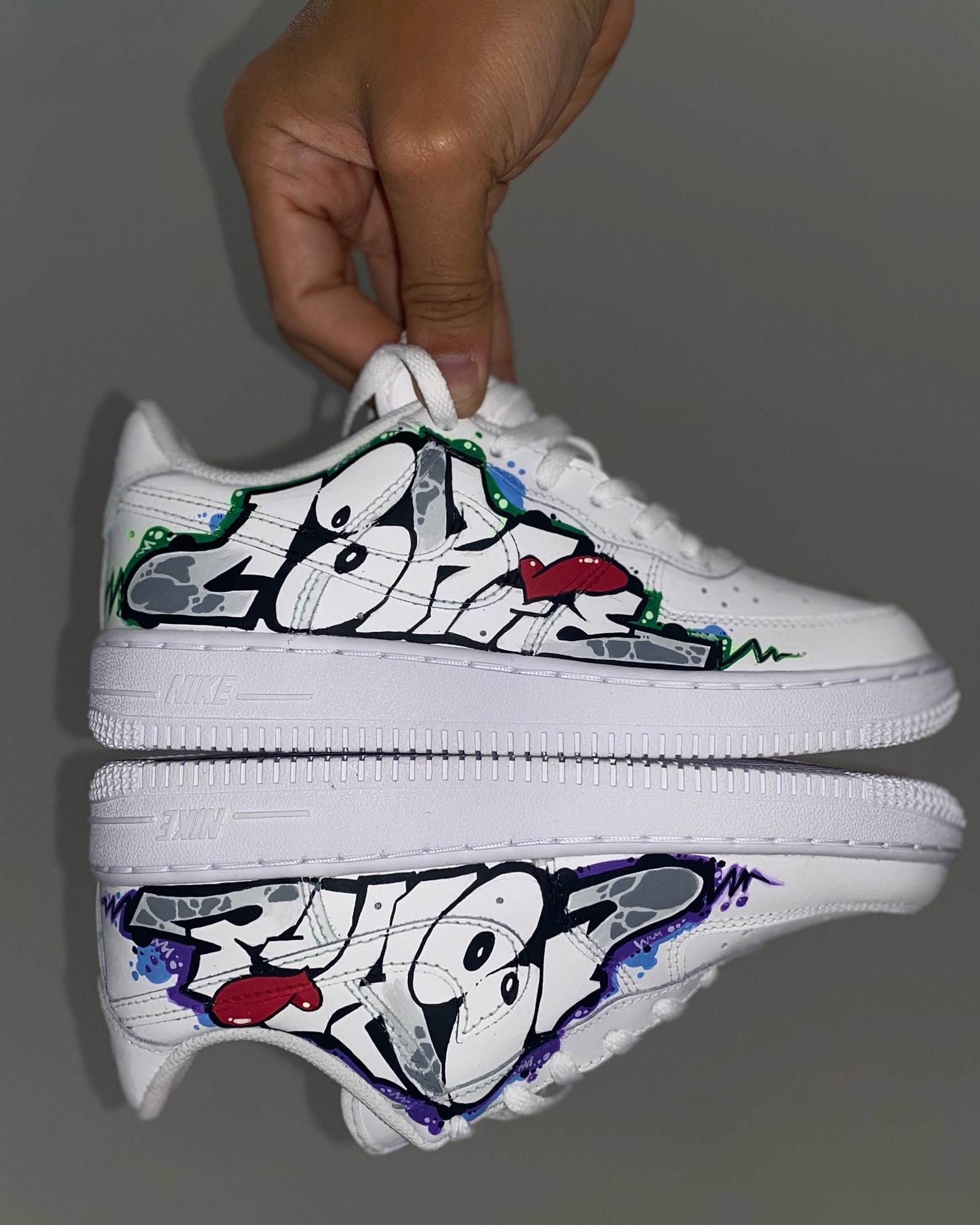 Graffiti Sneakers Nike Air Force One , AF1 NIKE - Etsy