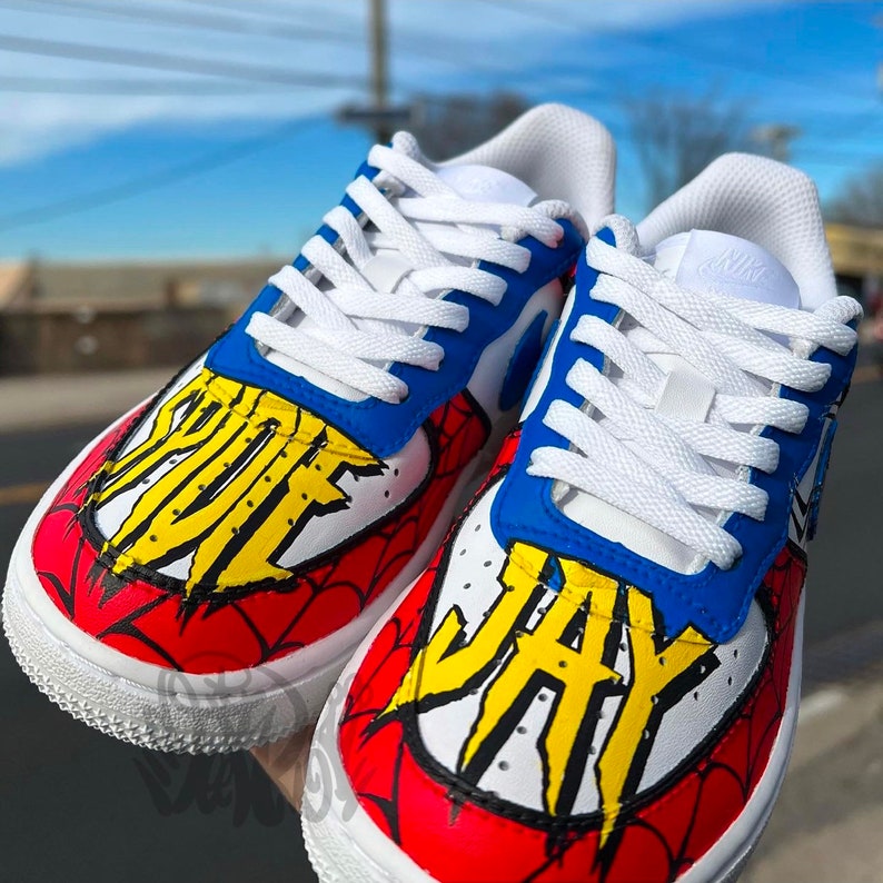 Spider Man Nike Custom AF1. - Etsy