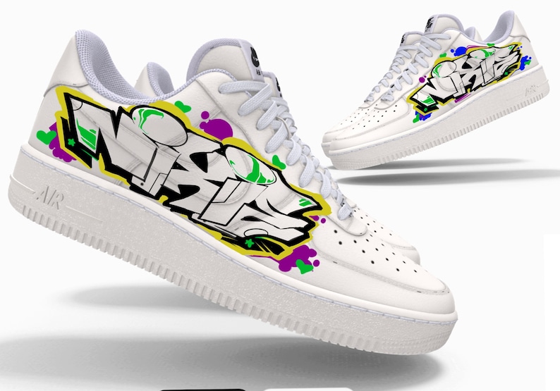 Graffiti Sneakers Nike Air Force One AF1 NIKE | Etsy