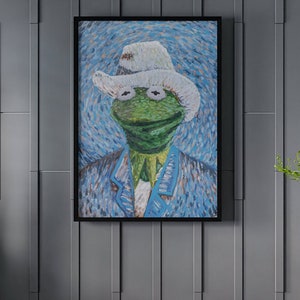 Van Gogh Kermit the Frog Digital Download Printable Art File for Home ...