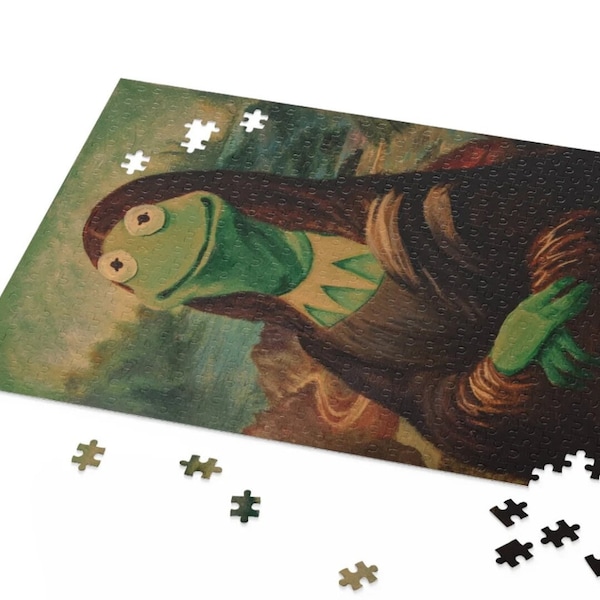 Kermit Mona Lisa - Etsy UK