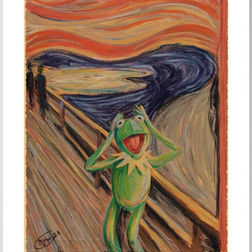 Mona Lisa Kermit the Frog Muppets Fine Art Print - Etsy Australia