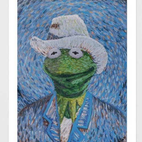 Mona Lisa Kermit the Frog Muppets Fine Art Print - Etsy Hong Kong