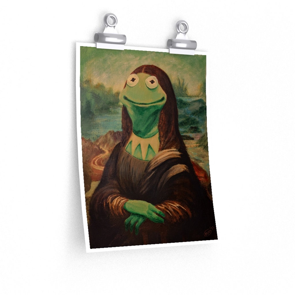 Mona Lisa Kermit the Frog Muppets Fine Art Print - Etsy Australia