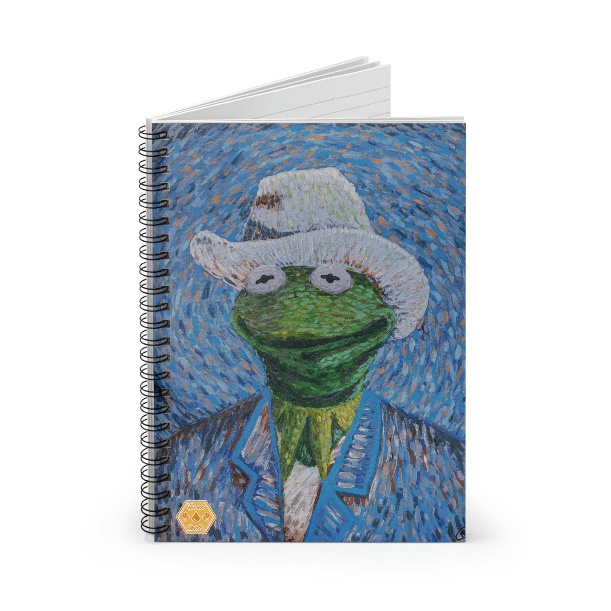 Van Gogh Kermit the Frog Spiral Bound Notebook for Muppets - Etsy UK