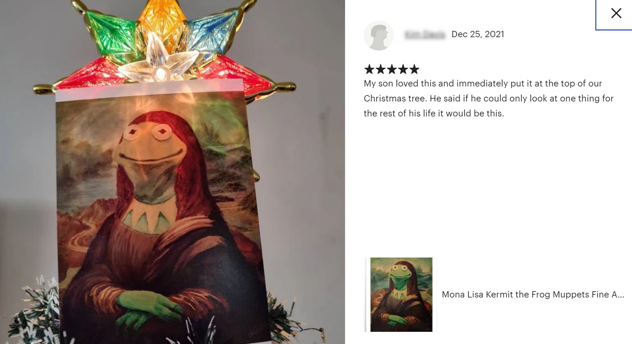 Mona Lisa Kermit the Frog Muppets Fine Art Print - Etsy