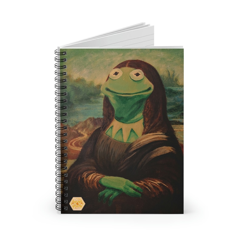 Mona Lisa Kermit the Frog Spiral Bound Notebook for Muppets - Etsy ...