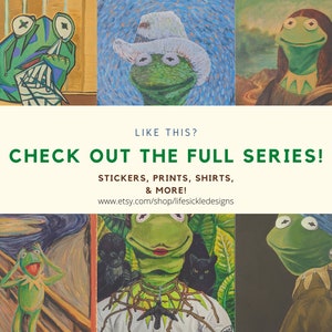 Mona Lisa Kermit the Frog Muppets Fine Art Print - Etsy Canada