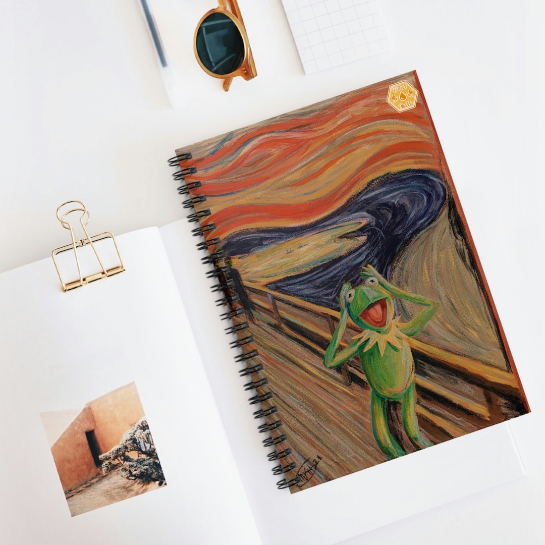 The Scream Kermit the Frog Spiral Bound Notebook for Muppets Lovers - Etsy