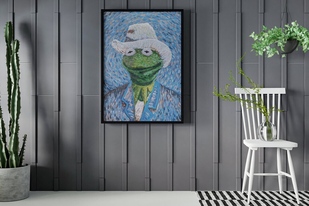 Van Gogh Kermit the Frog Digital Download Printable Art File for Home ...