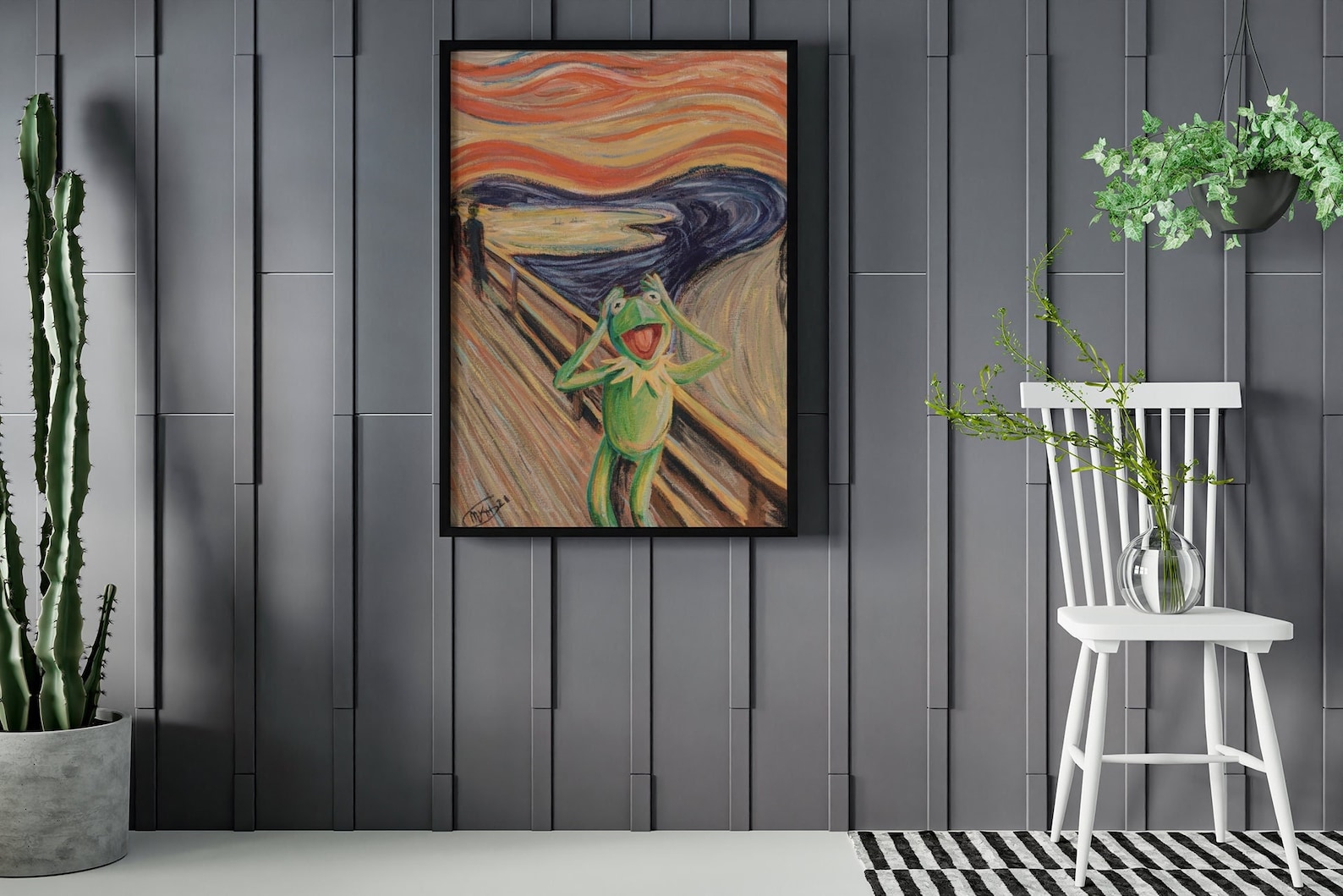 The Scream Kermit the Frog Digital Download Printable Art File - Etsy