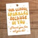Thank You Gift Tag Printable for School Custodian Appreciation - Etsy