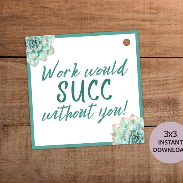 Coworker Gift Tag - Etsy