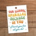 School Custodian Appreciation Gift Tag Printable Our School - Etsy