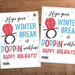 Christmas Ring Pop Candy Treat Gift Tag Printable Hope Your Winter ...
