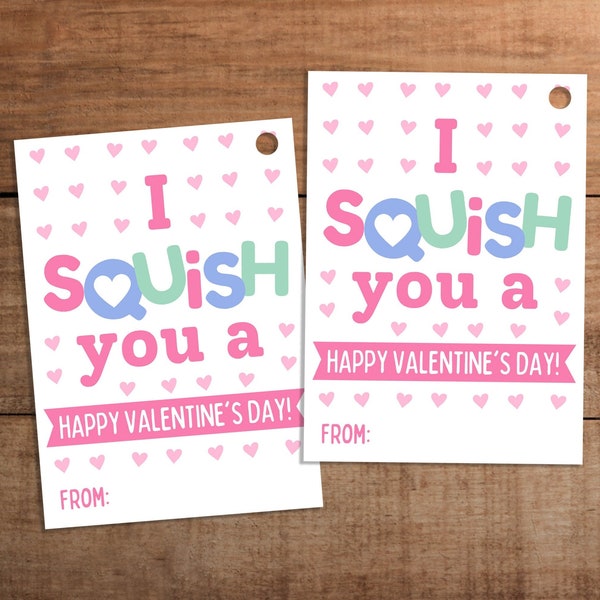 Squishy Valentine Card - Etsy