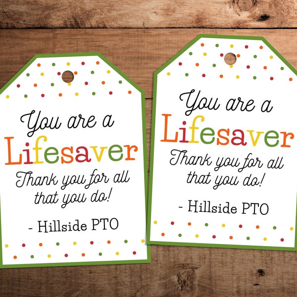 Lifesaver Thank You - Etsy