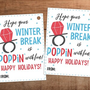 Christmas Ring Pop Candy Treat Gift Tag Printable Hope Your Winter ...
