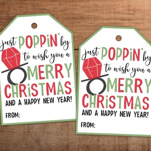 Christmas Ring Pop Candy Treat Gift Tag Printable Poppin by to Wish You ...