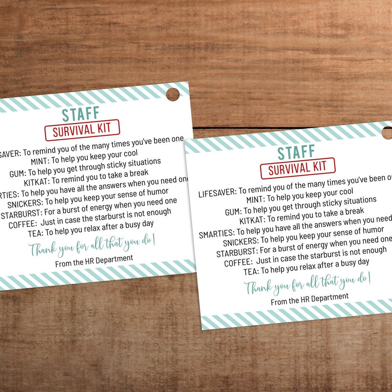 Employee Survival Kit - Etsy