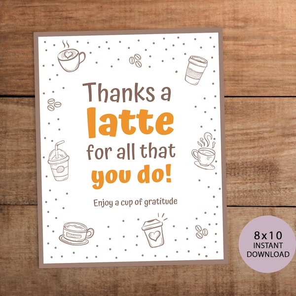 Coffee Sign for Teachers - Etsy