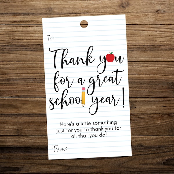 Teacher Gift Tags - 60+ Gift Ideas for 2024