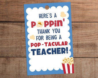 Printable Teacher Appreciation Gift Tag | Personalized Teacher Thank ...