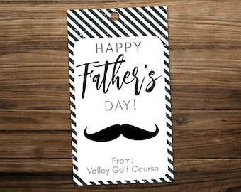 Father's Day Gift Tags, Instant Download, Printable, Personalize ...