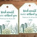 Editable Succulent Gift Tag Printable Work Would Succ Without - Etsy