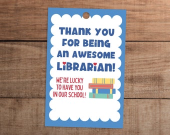 Printable Librarian Teacher Appreciation Gift Tags Teacher Appreciation ...