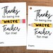 Teacher Appreciation Pencil Gift Tags Printable Thanks for - Etsy