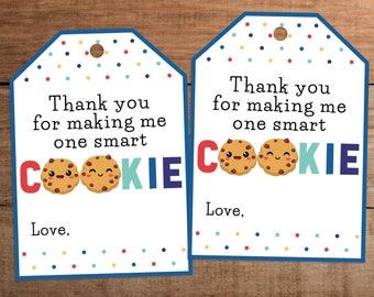 Teacher Thank You Gift Tags Teacher Appreciation Printable - Etsy