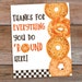 Bagel Appreciation Sign: Thank You Gift for Staff, Teachers (8x10 PDF ...