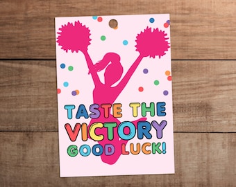 Cheer Team Good Luck Gift Tag Printable Blow Away the Judges ...