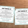 4x6 Editable High School Survival Kit Card Printable Welcome Back to ...