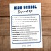 Editable High School Class Survival Kit Printable Welcome Back to ...