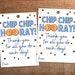 Chip Chip Hooray Gift Tag Printable Chocolate Chip Cookie Thank You ...