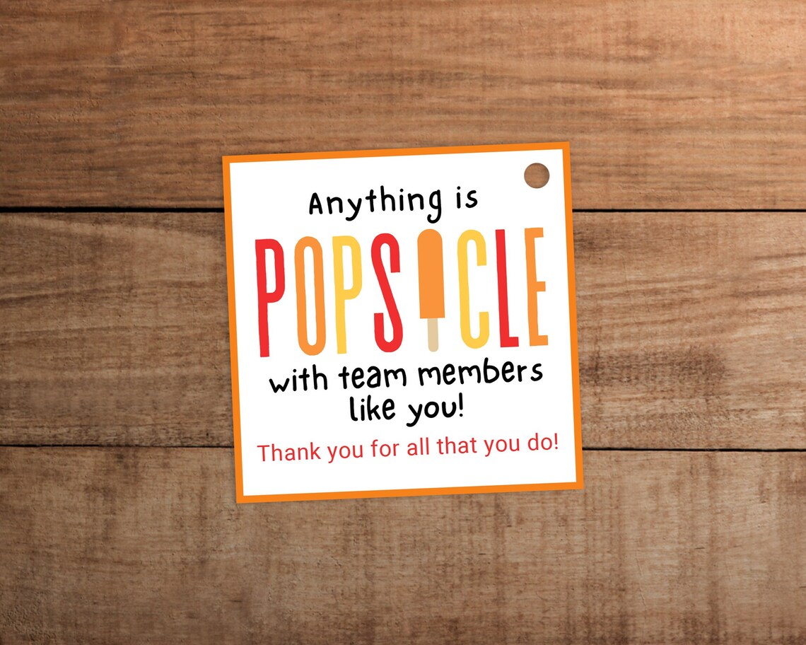 Team Member Appreciation Gift Tag Printable Anything is - Etsy