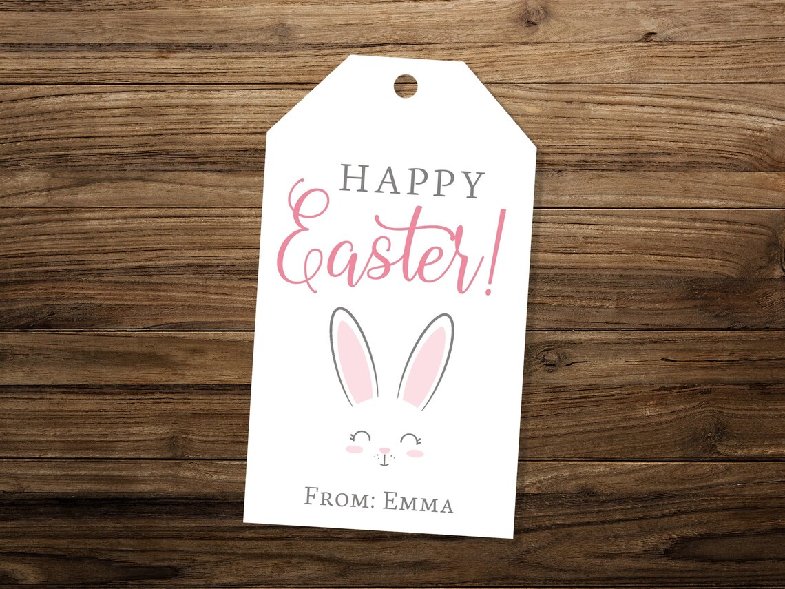 Editable Easter Gift Tags Printable Easter Party Favor Tags - Etsy
