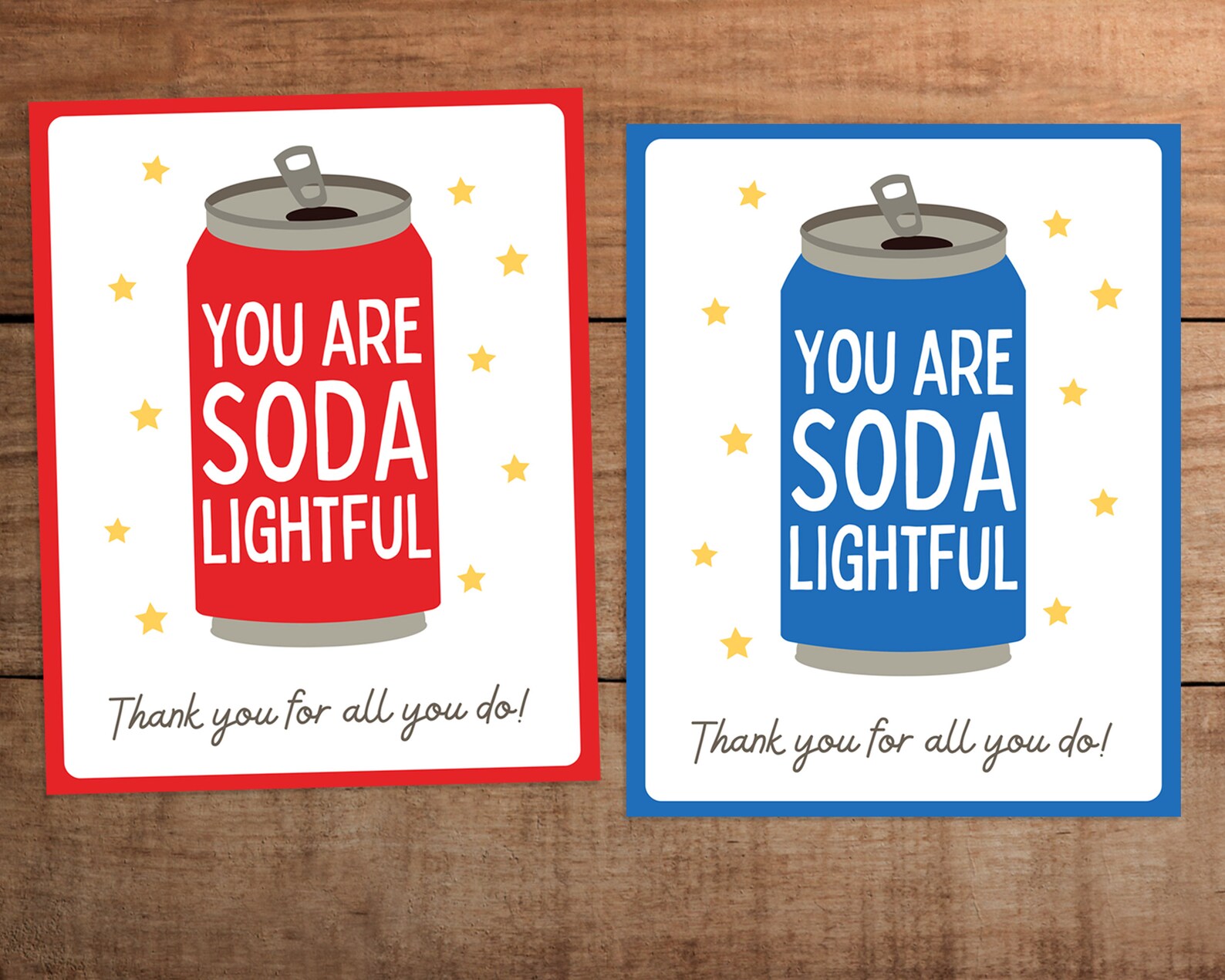 8x10 Soda Pun Appreciation Table Sign Printable for Teacher - Etsy