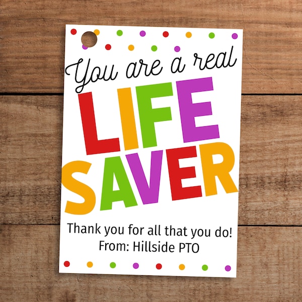 Lifesaver Thank You - Etsy