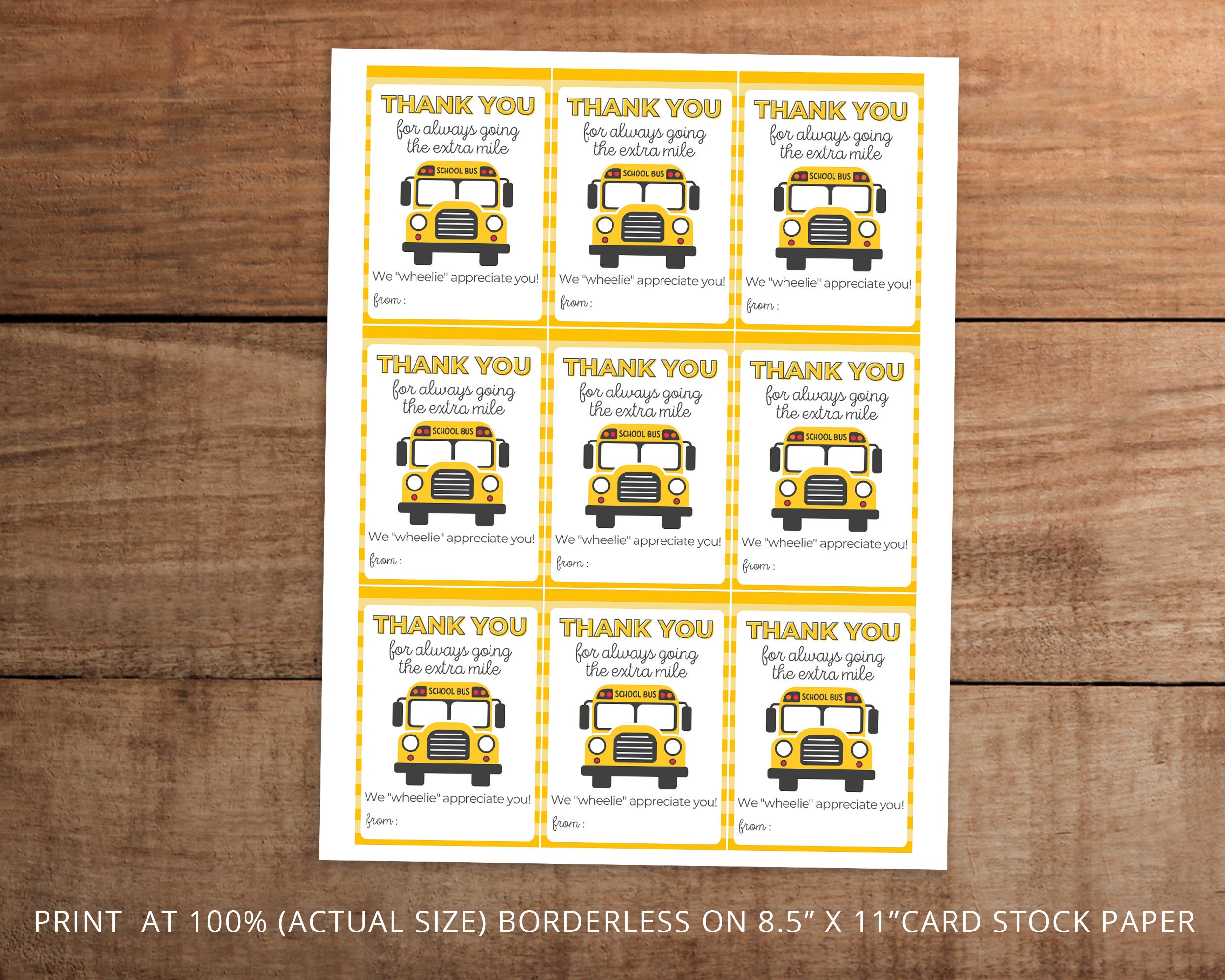 School Transportation Bus Drivers and Monitors Appreciation Thank You ...