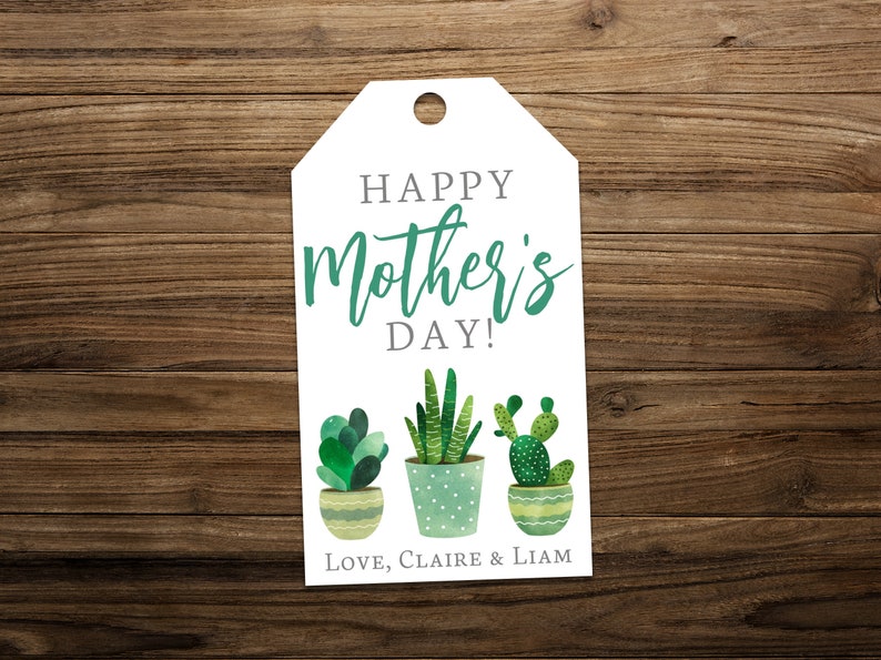 Editable Mother's Day Gift Tag Printable for Staff - Etsy