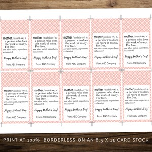 Mothers Day Gift Tag Printable | Happy Mothers Day Tag | Mothers Day ...