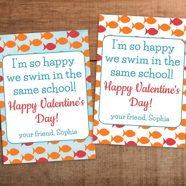 Goldfish Valentine - Etsy