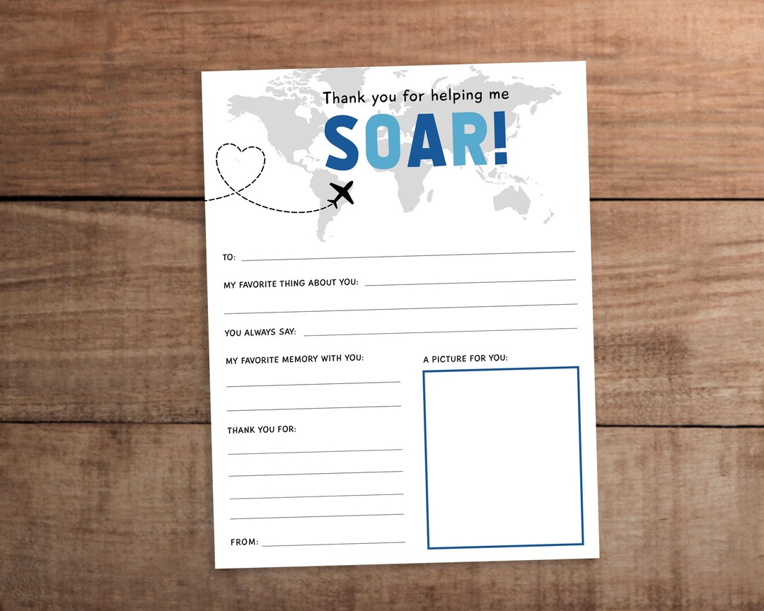 Airplane Travel Themed Teacher & Staff Appreciation Week Letter ...