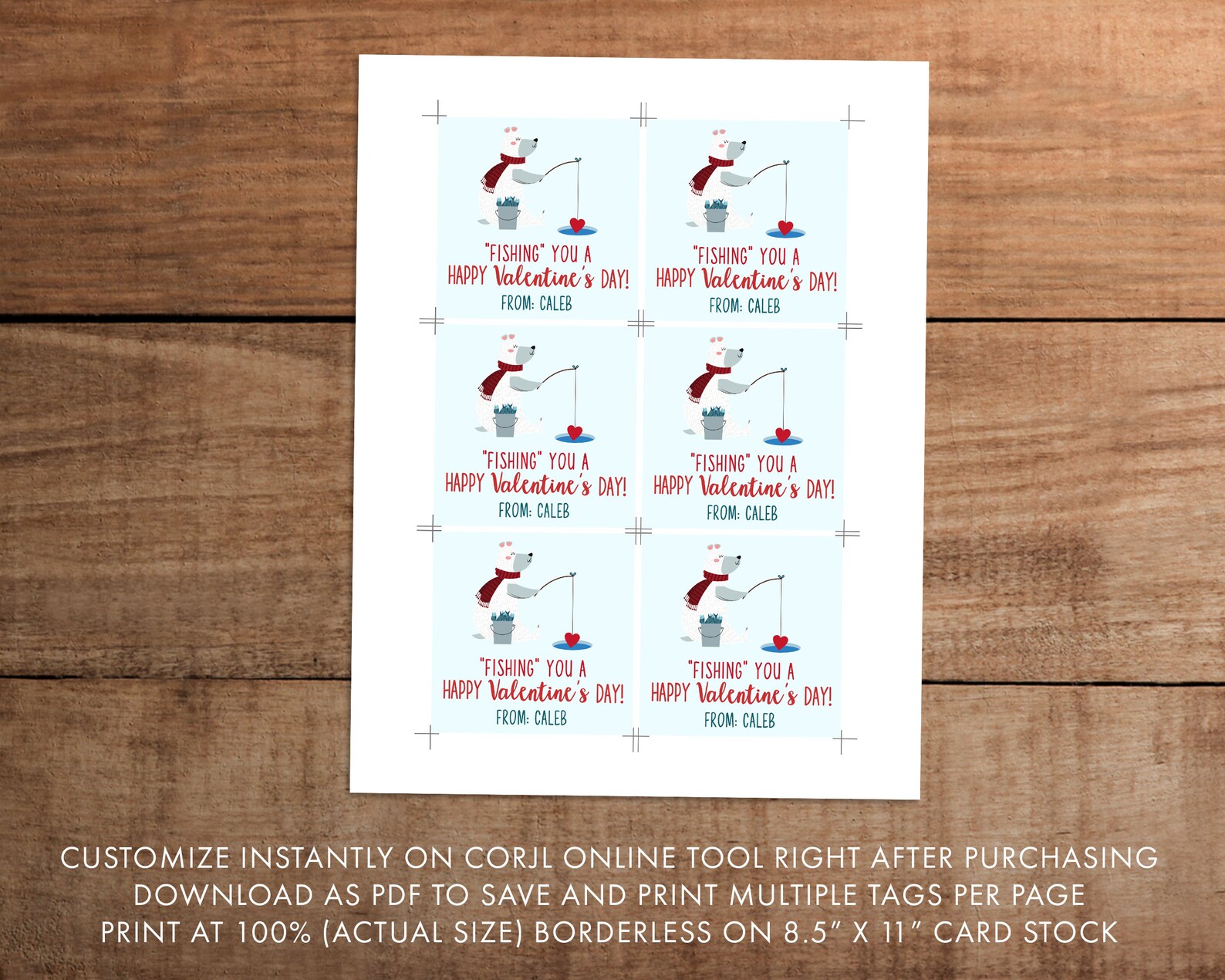 Editable Valentine's Day Gift Tags for Goldfish Snacks or Swedish Fish ...