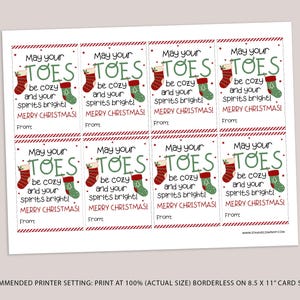 Christmas Holiday Socks Pun Gift Tag Printable - Etsy